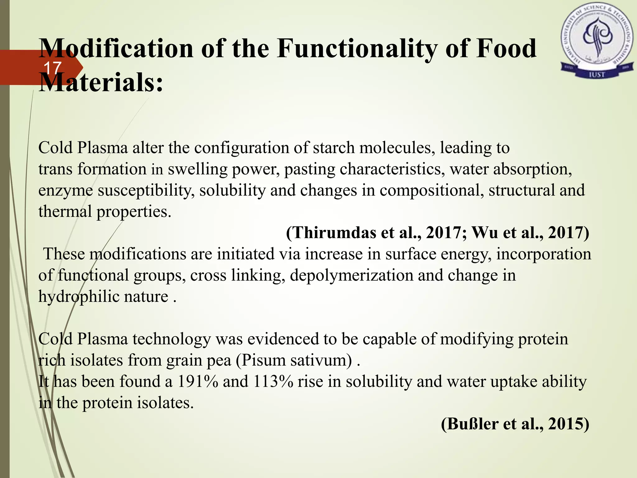 Cold plasma technology in food processing | PPTX