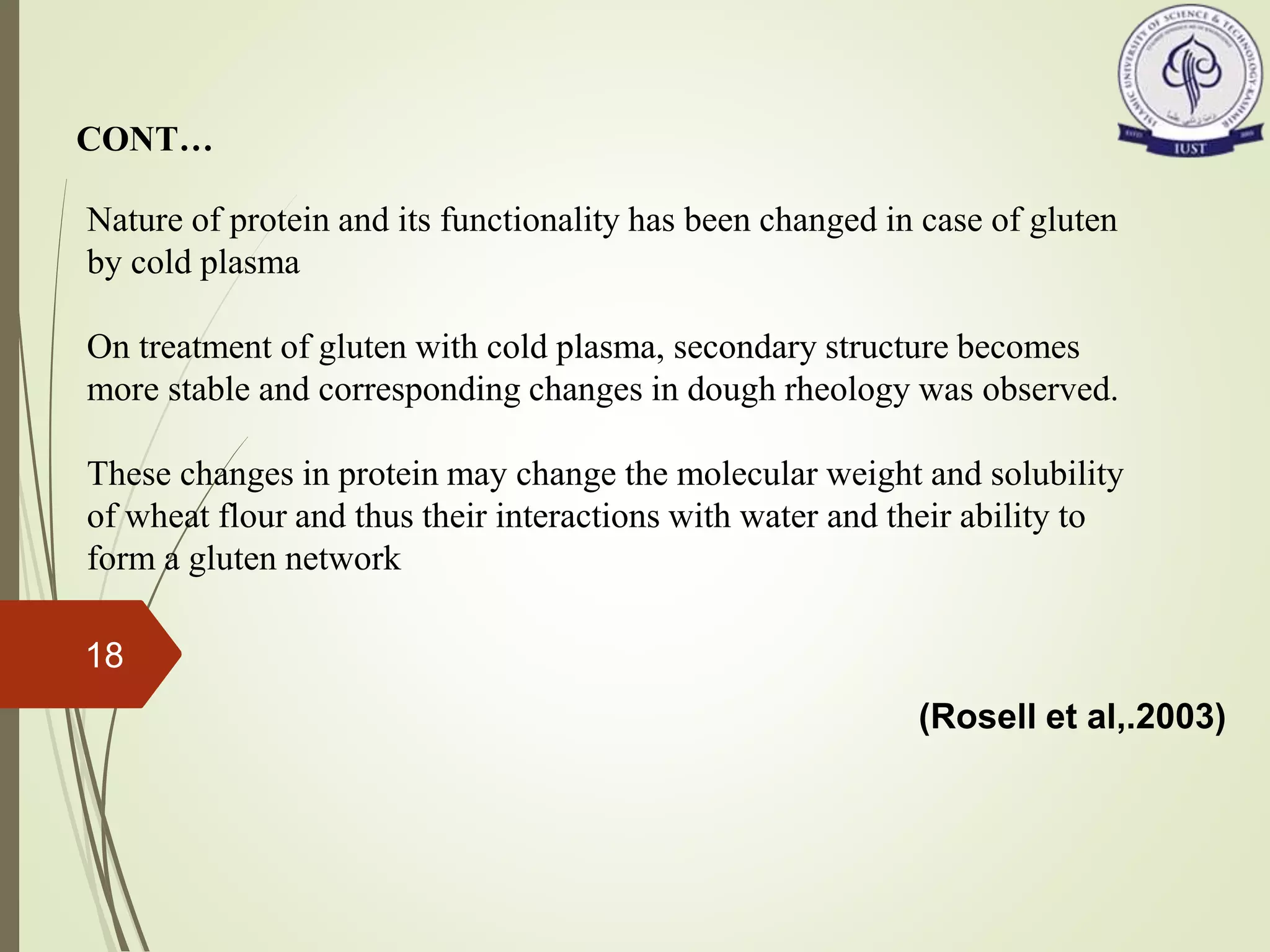 Cold plasma technology in food processing | PPTX