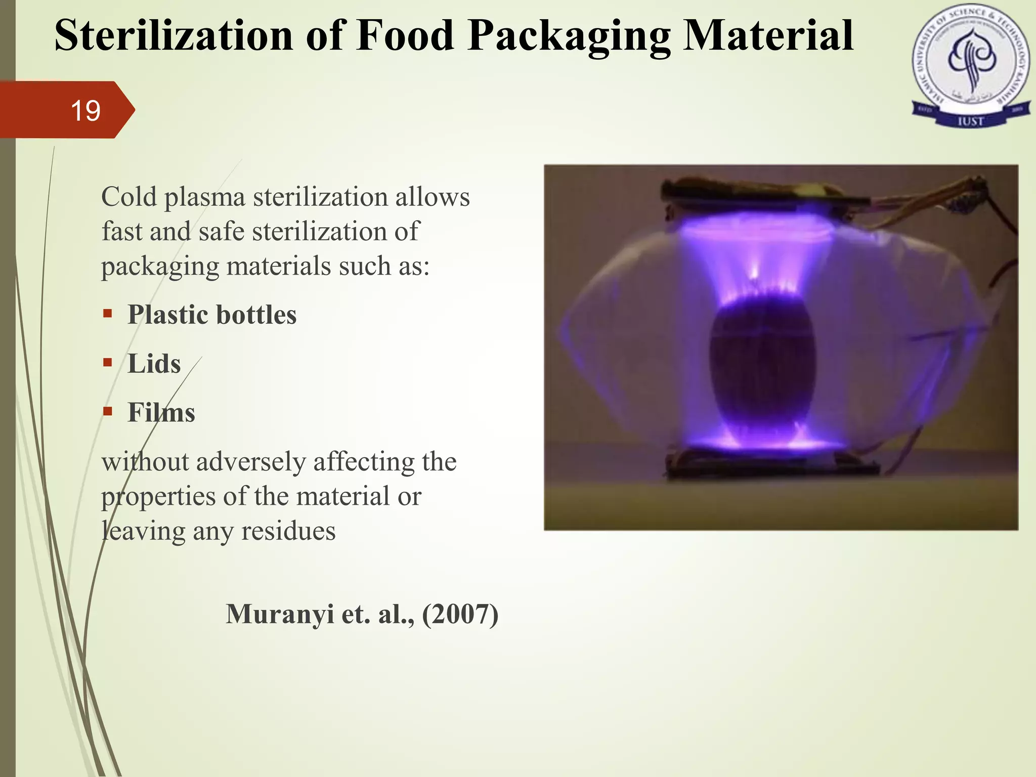 Cold plasma technology in food processing | PPTX