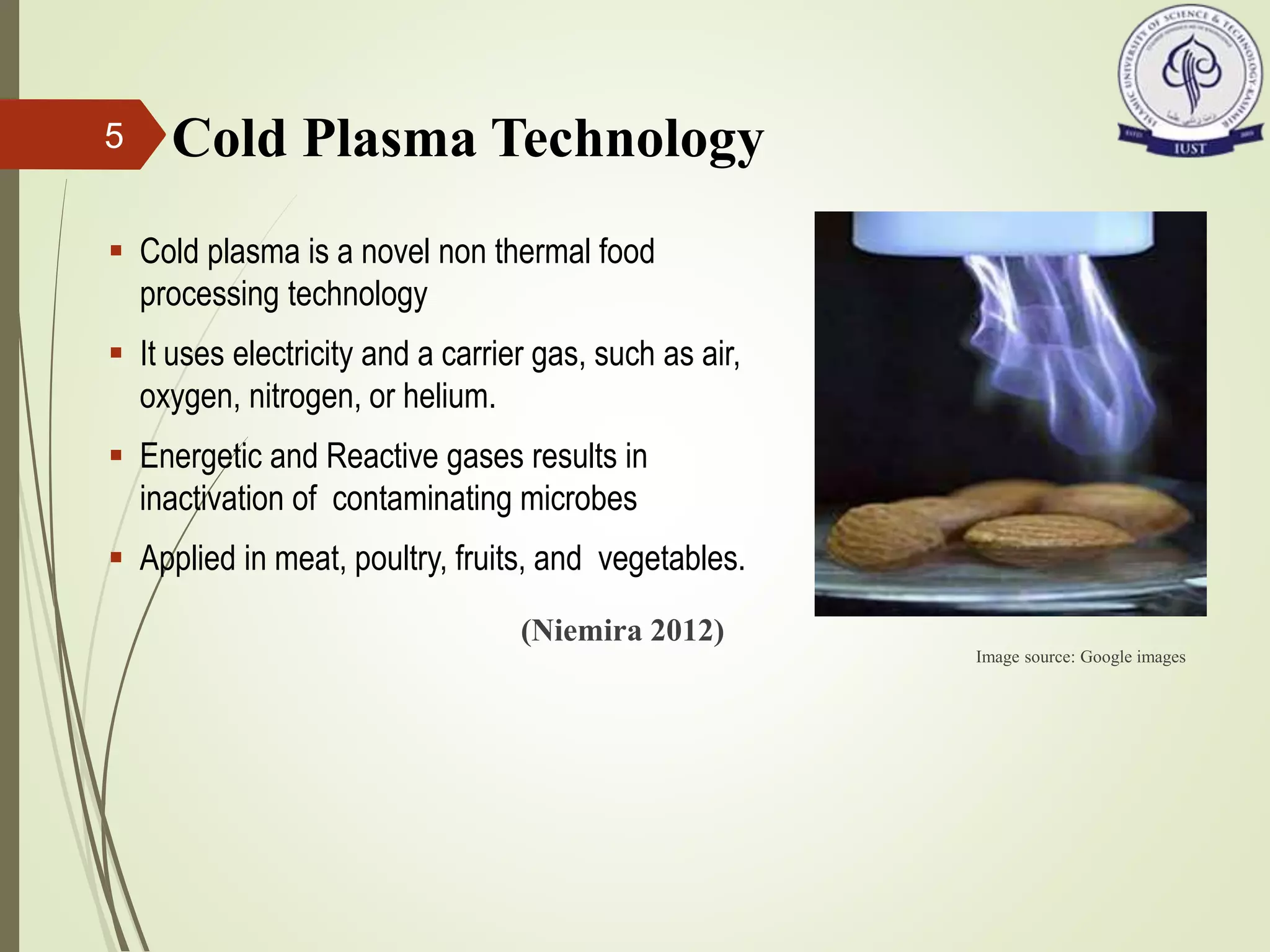 Cold plasma technology in food processing | PPTX
