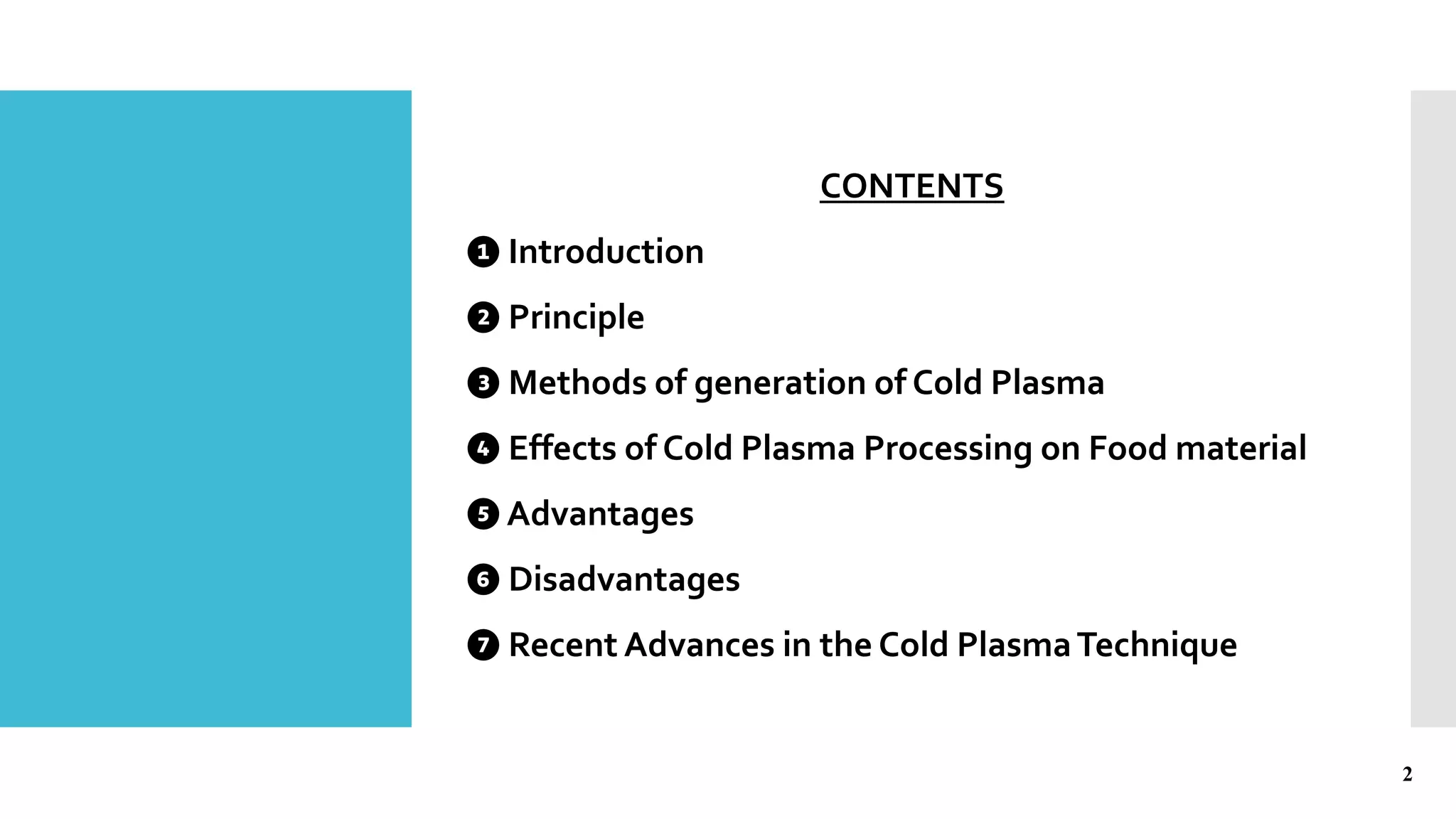 Cold Plasma Technology in Food | PPTX