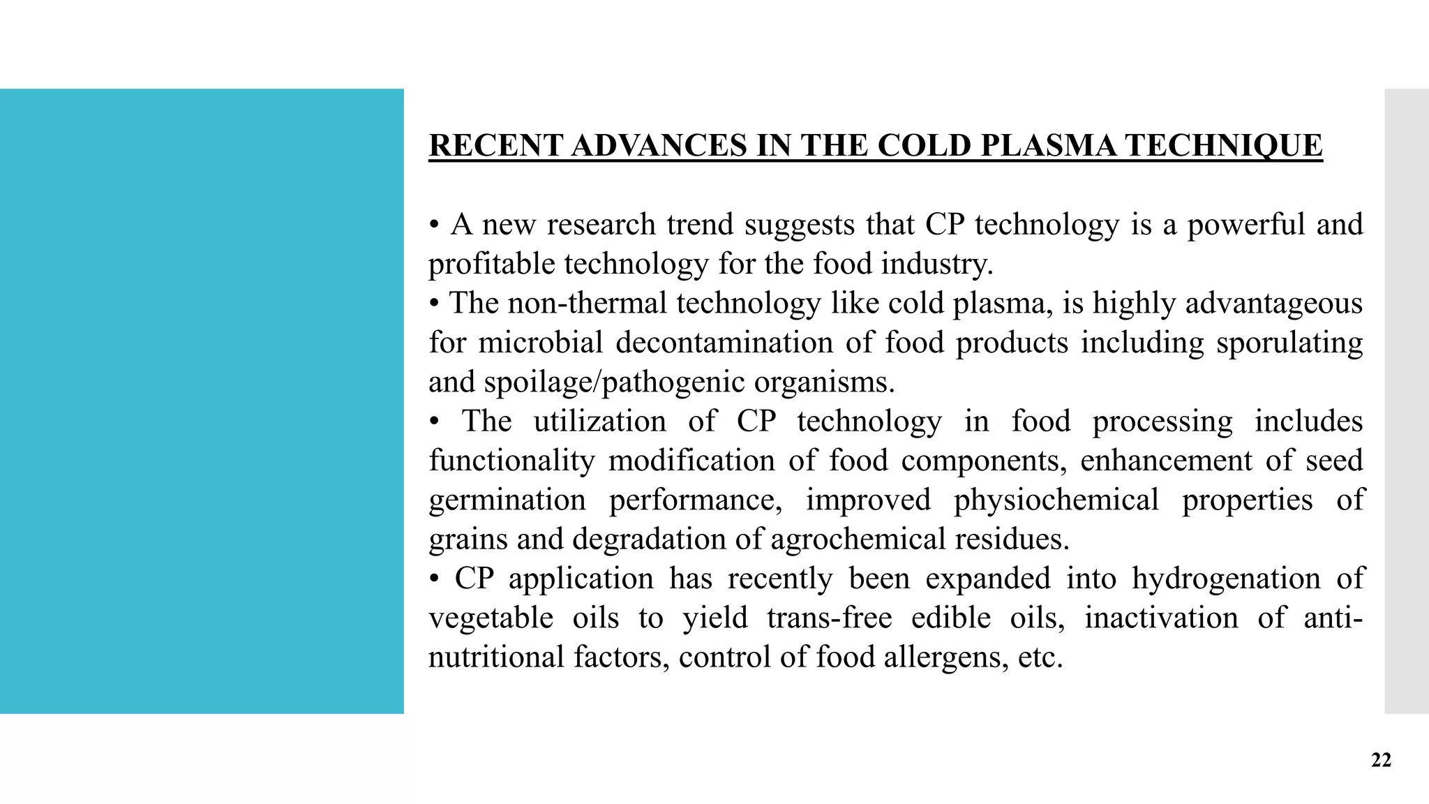 Cold Plasma Technology in Food | PPTX