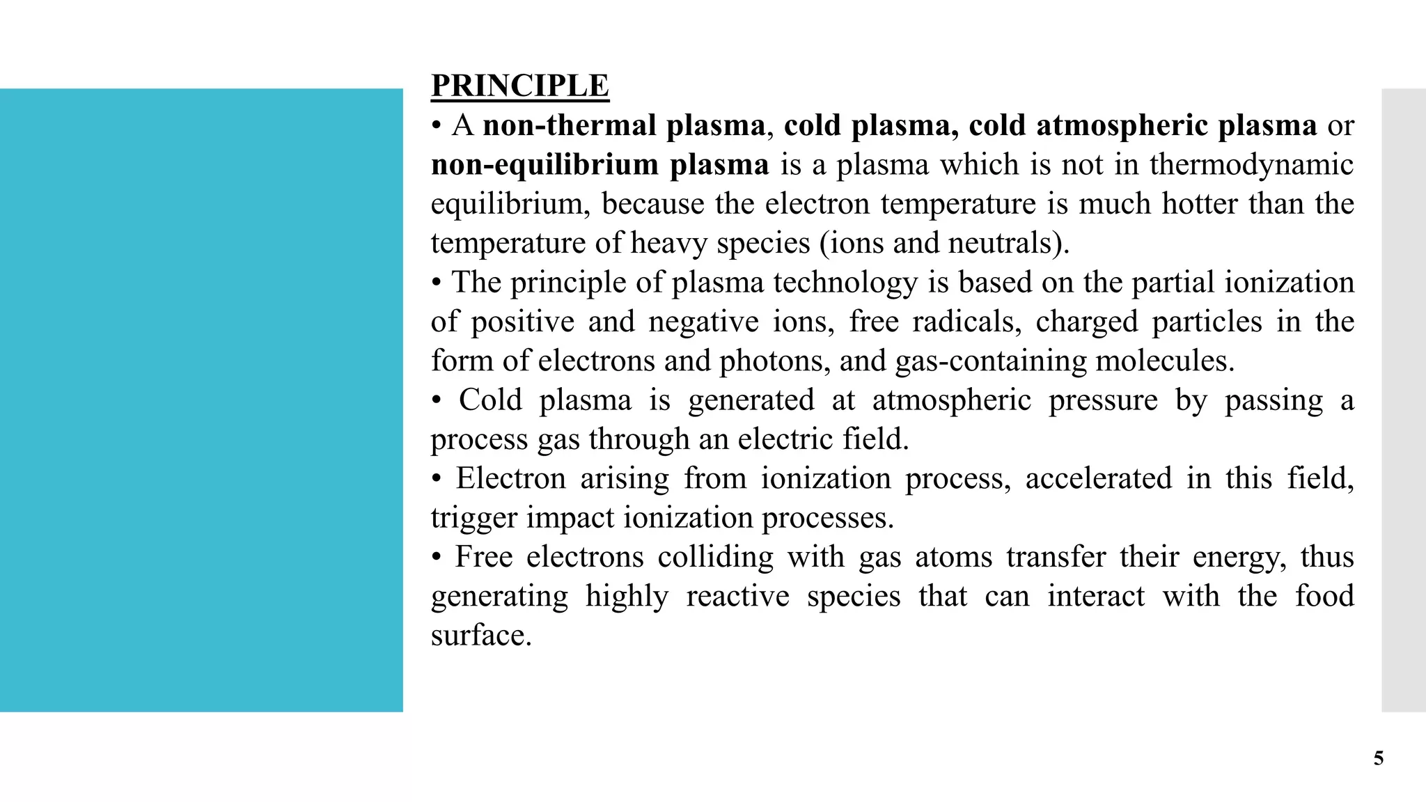 Cold Plasma Technology in Food | PPTX