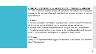 Cold Plasma Technology in Food | PPTX