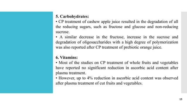Cold Plasma Technology in Food | PPTX