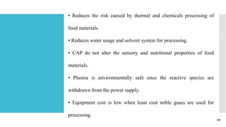 Cold Plasma Technology in Food | PPTX