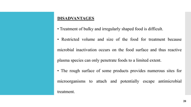 Cold Plasma Technology in Food | PPTX