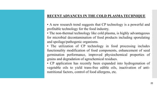 Cold Plasma Technology in Food | PPTX