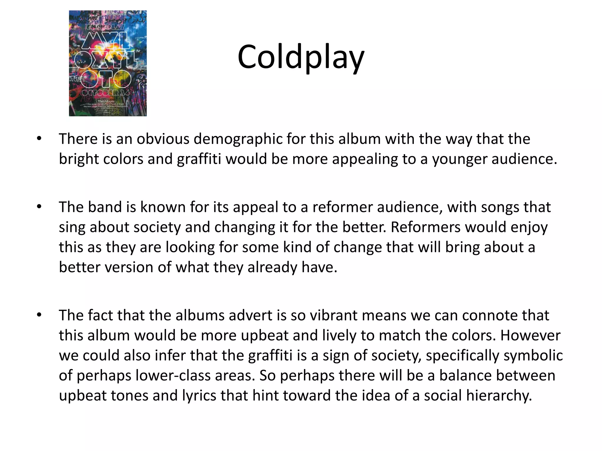 Coldplay | PPTX | Music | Entertainment