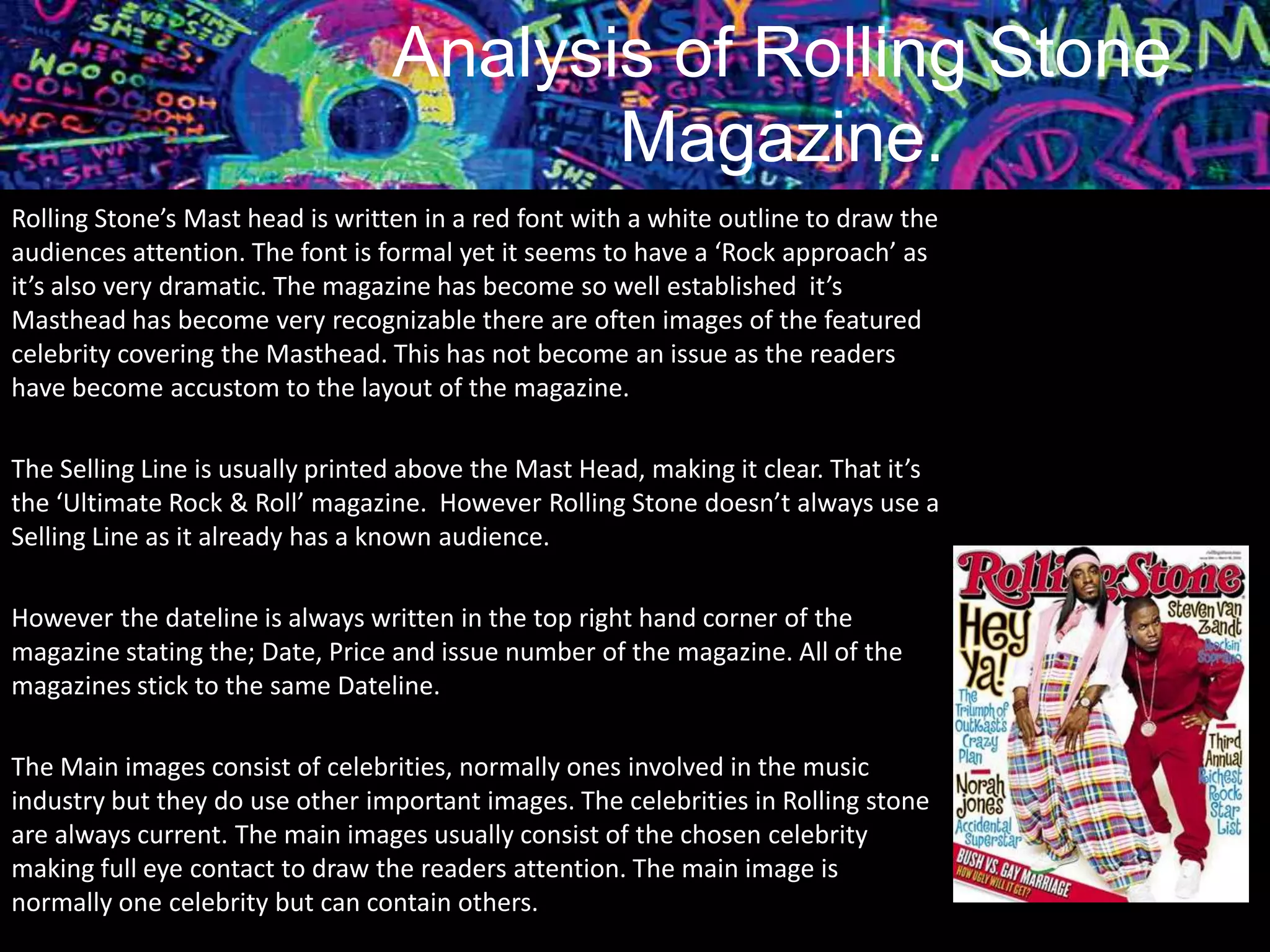 Coldplay and Rolling stone Magazine. | PPTX