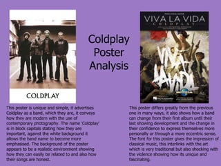 Coldplay Digipack Case Study | PPT