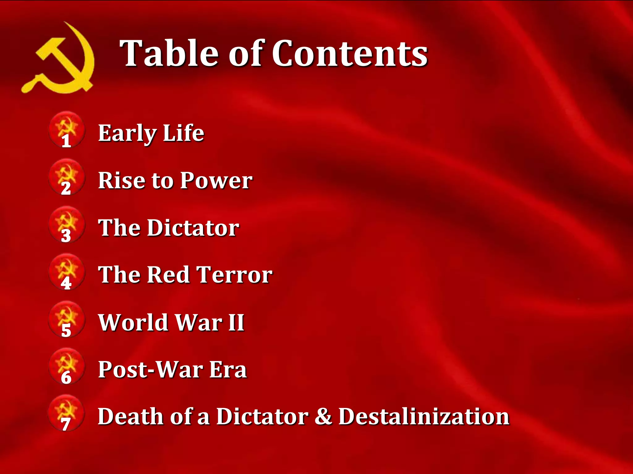 Cold Red Tsar: Joseph Stalin | PPT