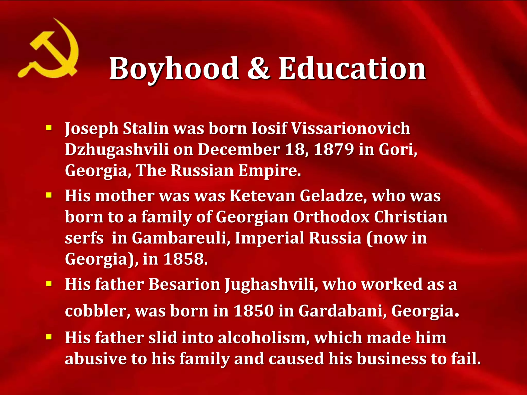 Cold Red Tsar: Joseph Stalin | PPT