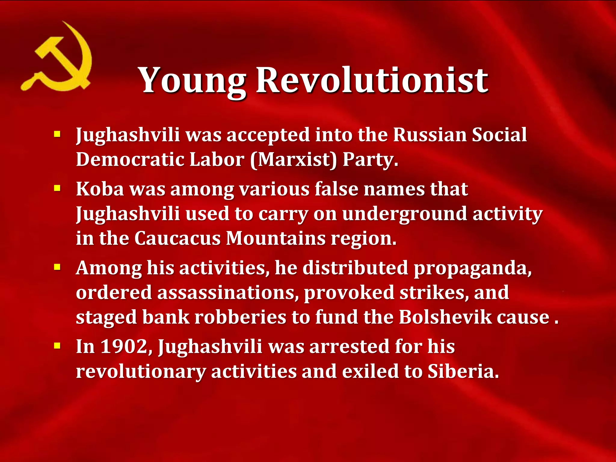 Cold Red Tsar: Joseph Stalin | PPT