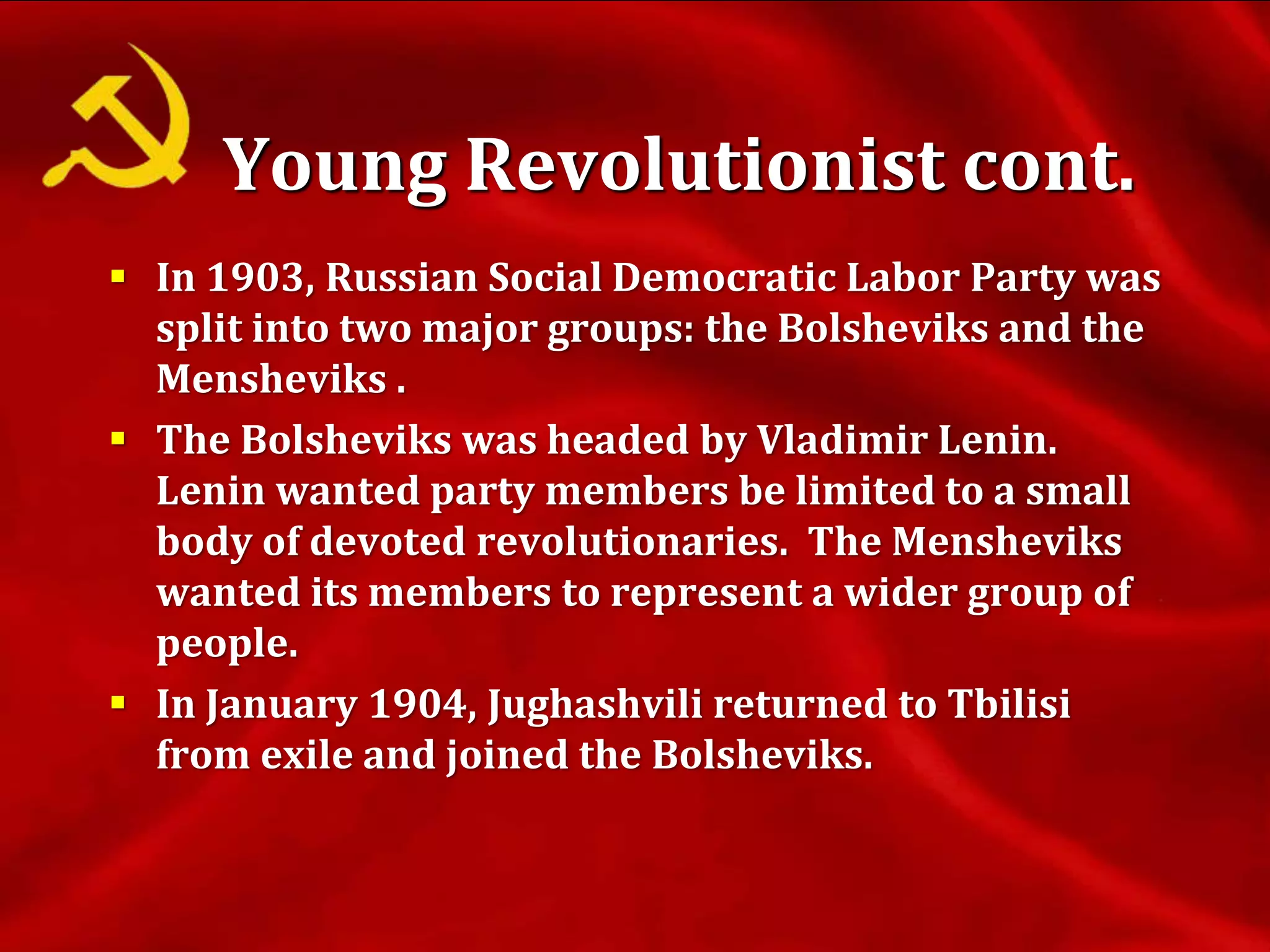 Cold Red Tsar: Joseph Stalin | PPT
