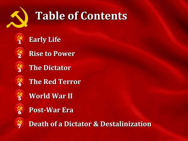Cold Red Tsar: Joseph Stalin | PPT