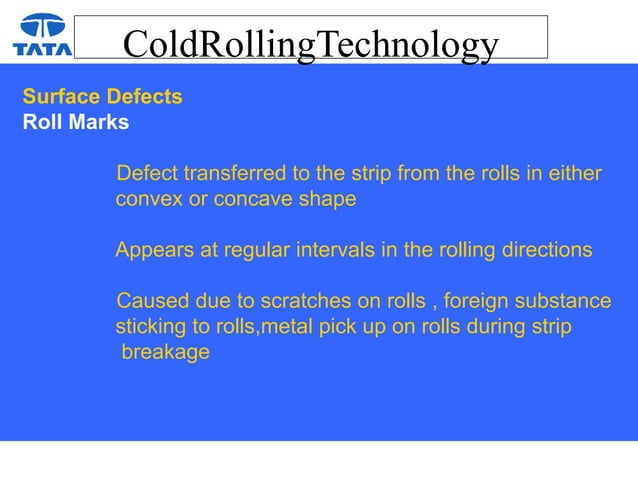 Cold Rolling fundamentals.PPT | Chemistry | Science