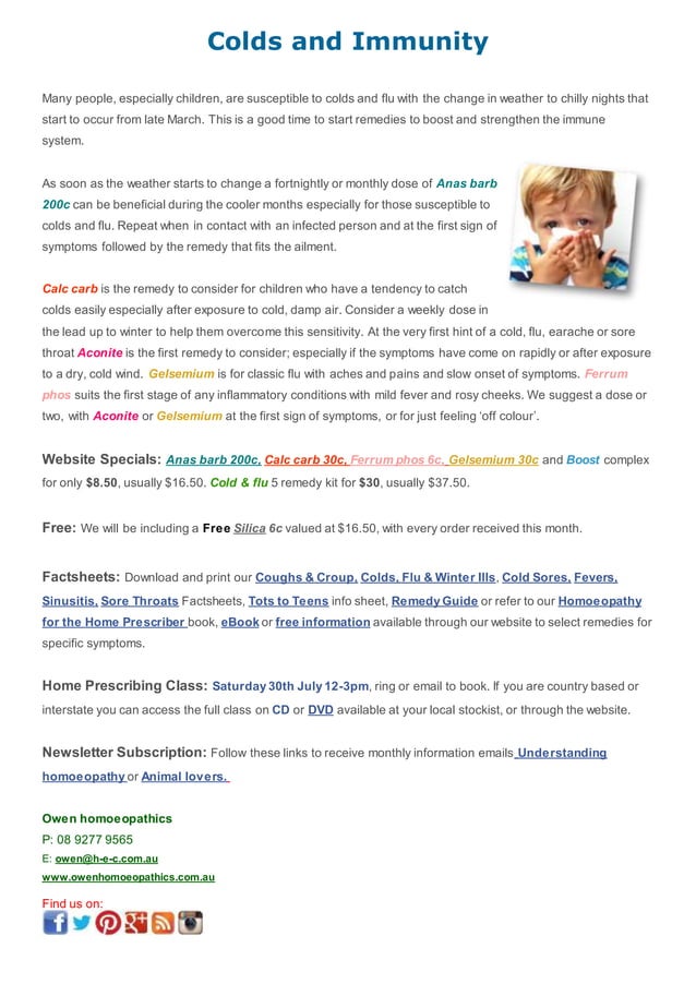 Colds and immunity | DOCX | Cold and Flu | Diseases and Conditions