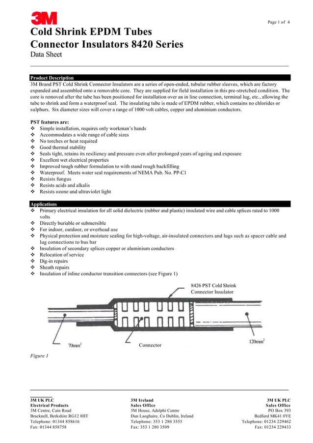 Cold Shrink Splice Kit 3M 8429-9 | PDF