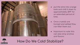 Cold Stabilization.pptx | Chemistry | Science