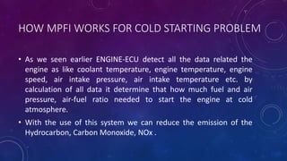 Cold starting problem in scooty pep+ | PPTX