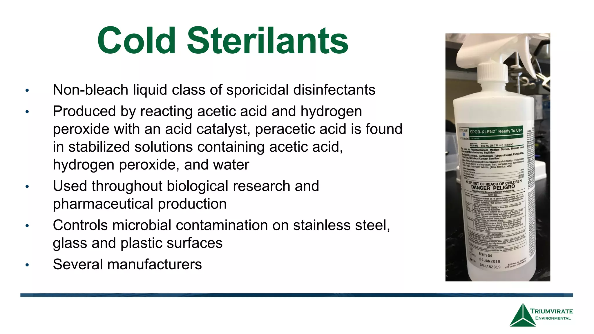Assessing Employee Exposure to Cold Sterilants (Spor-Klenz) | PDF