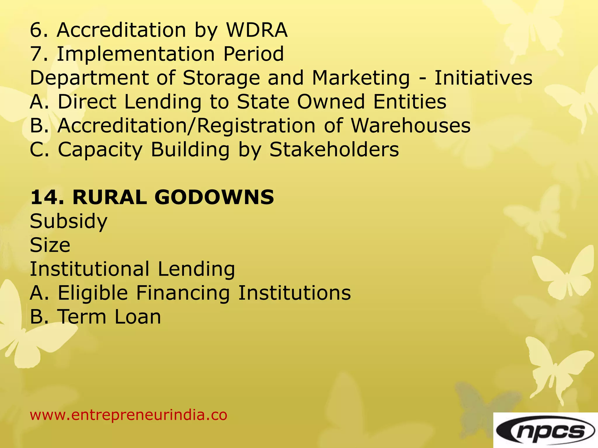 Cold Storage, Cold Chain & Warehouse | PPTX