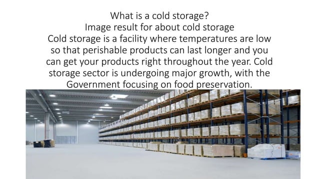 cold storage.pptx | Food & Drink