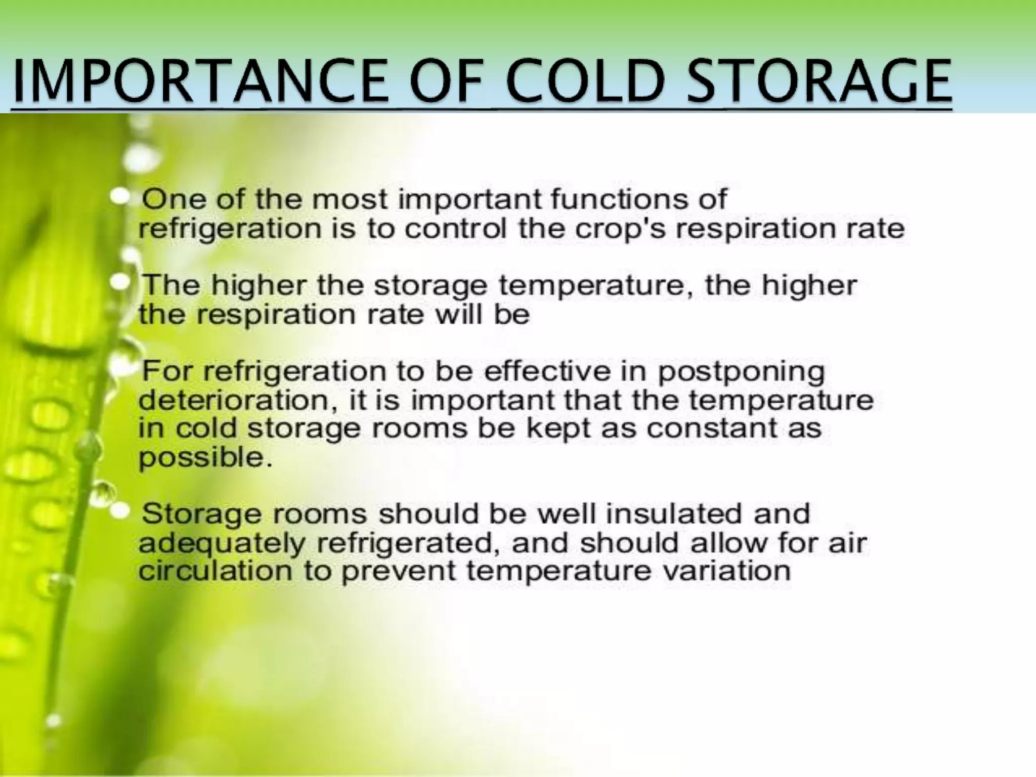 COLD STORAHE AND COLD SUPPLY CHAIN MANAGEMENT OF HORTICULTURAL CROPS | PPTX