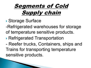 COLD STORAHE AND COLD SUPPLY CHAIN MANAGEMENT OF HORTICULTURAL CROPS | PPTX