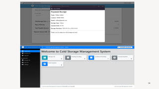 cold storage management system software project | PPT