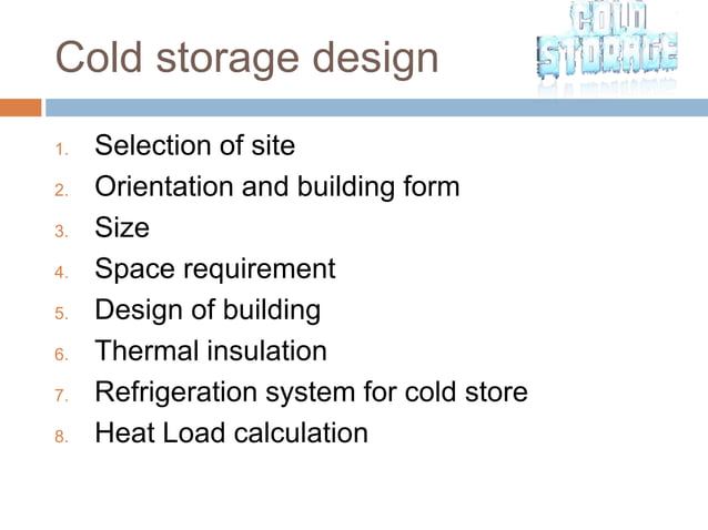 Cold storage ppt pragati | PPTX