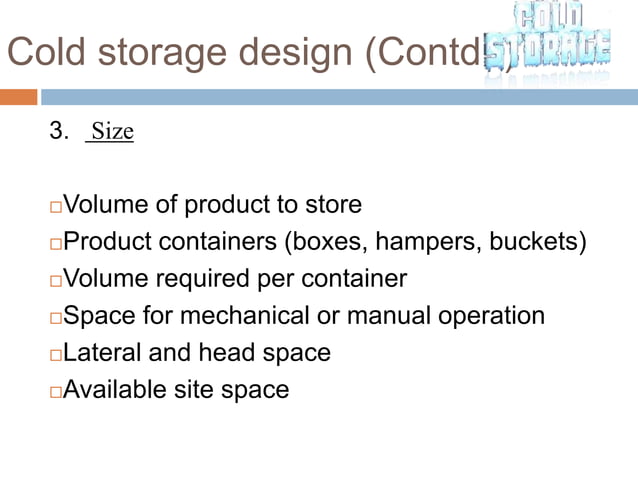 Cold storage ppt pragati | PPTX