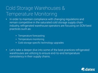 Cold Storage Warehouse Best Practices: Forecasting & End-to-End ...