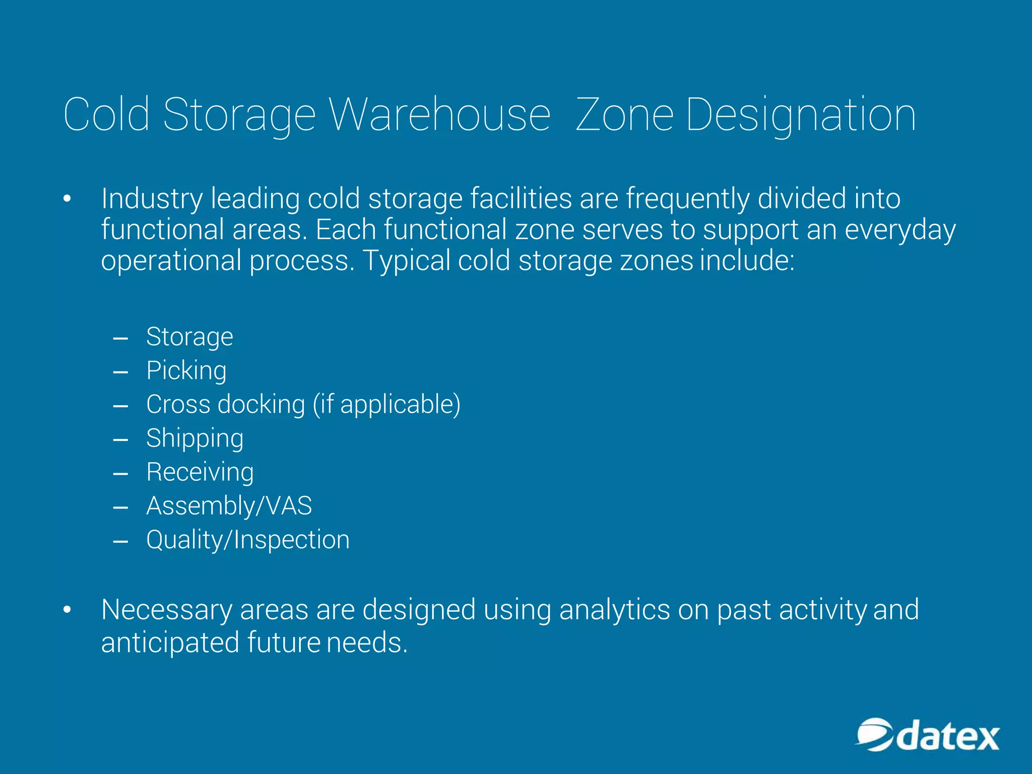 Cold Storage Warehouse Best Practices: Warehouse Layout Optimization | PDF
