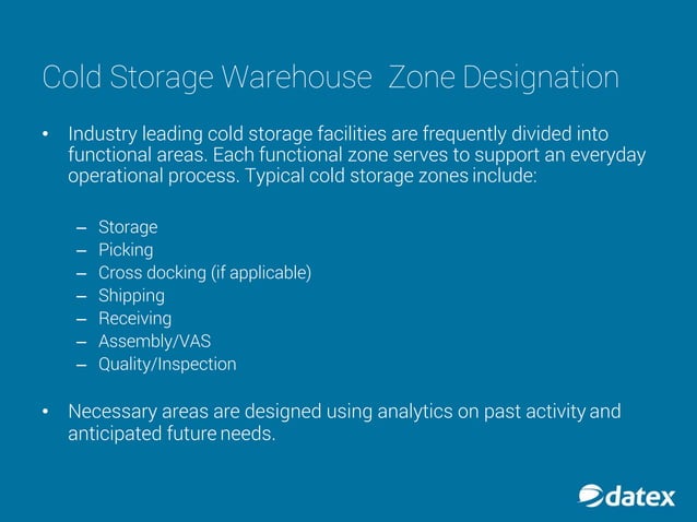 Cold Storage Warehouse Best Practices: Warehouse Layout Optimization | PDF