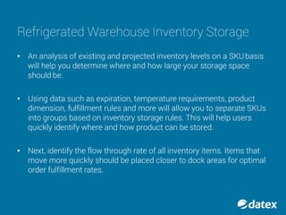 Cold Storage Warehouse Best Practices: Warehouse Layout Optimization | PDF