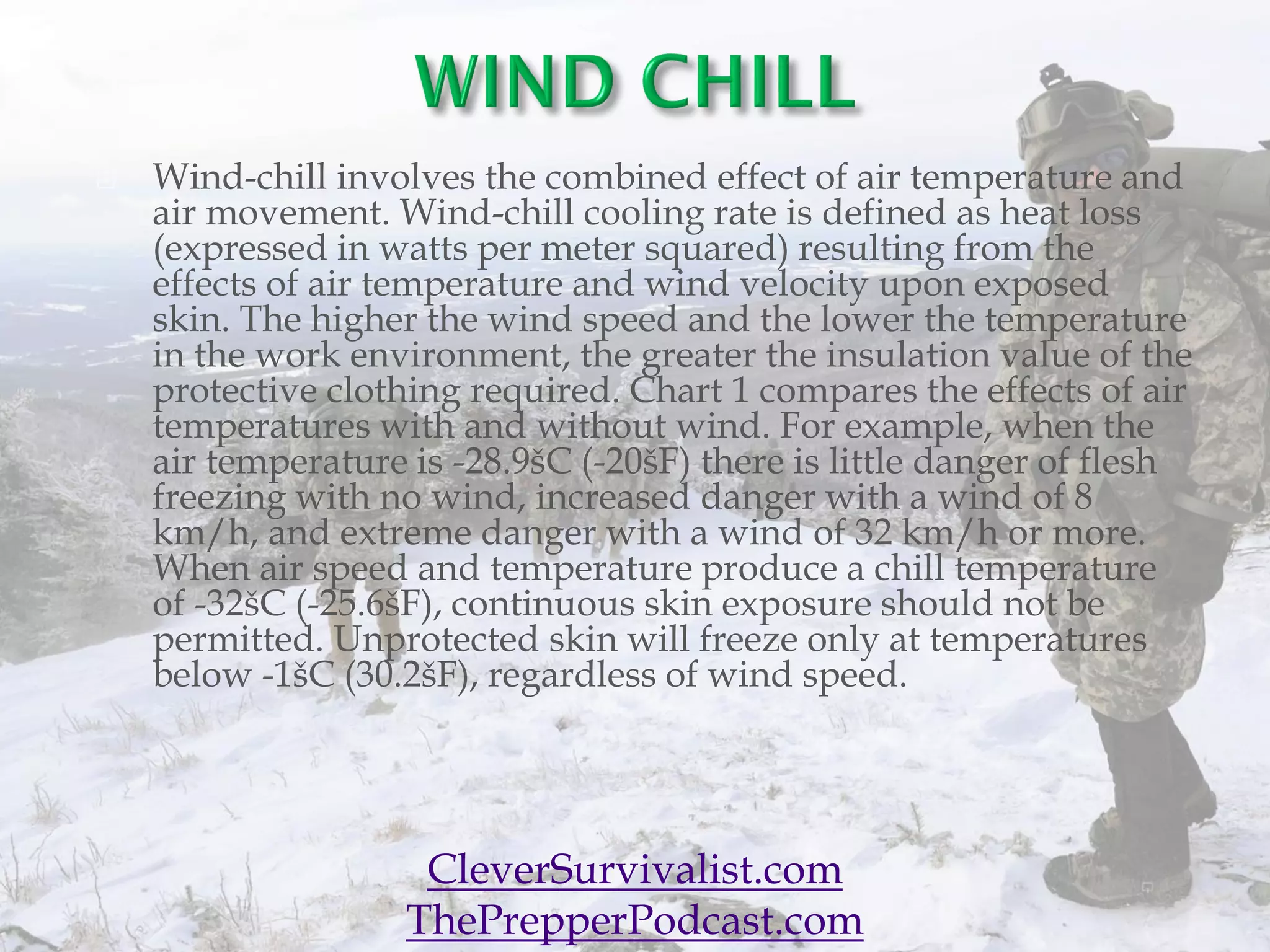 Cold Weather Injuries, Hypothermia, Frostbite, Frostnip, Trenchfoot ...