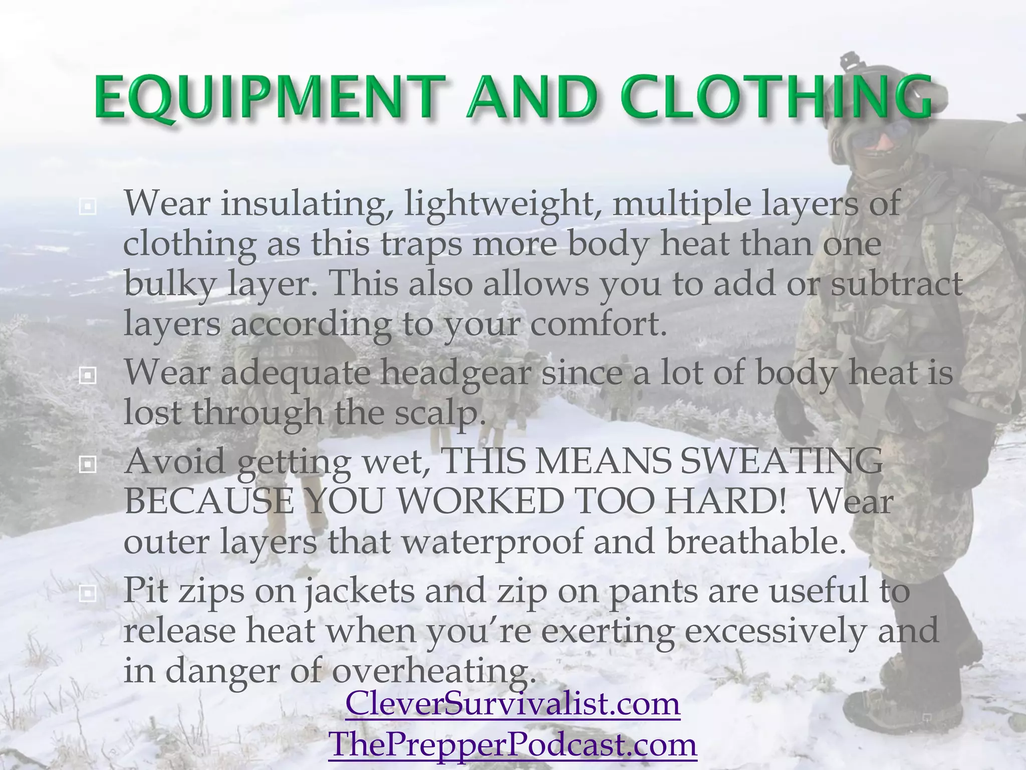 Cold Weather Injuries, Hypothermia, Frostbite, Frostnip, Trenchfoot ...