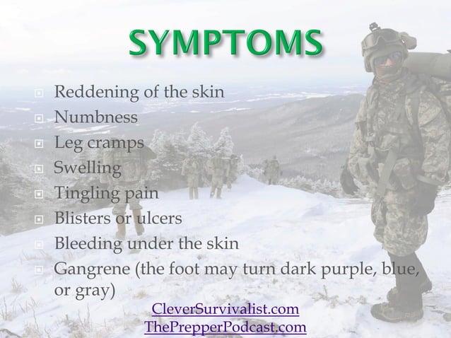 Cold Weather Injuries, Hypothermia, Frostbite, Frostnip, Trenchfoot ...
