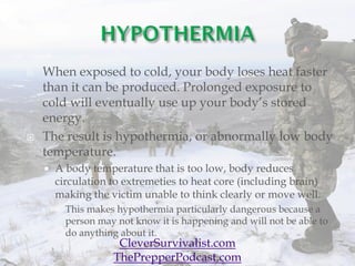 Cold Weather Injuries, Hypothermia, Frostbite, Frostnip, Trenchfoot ...
