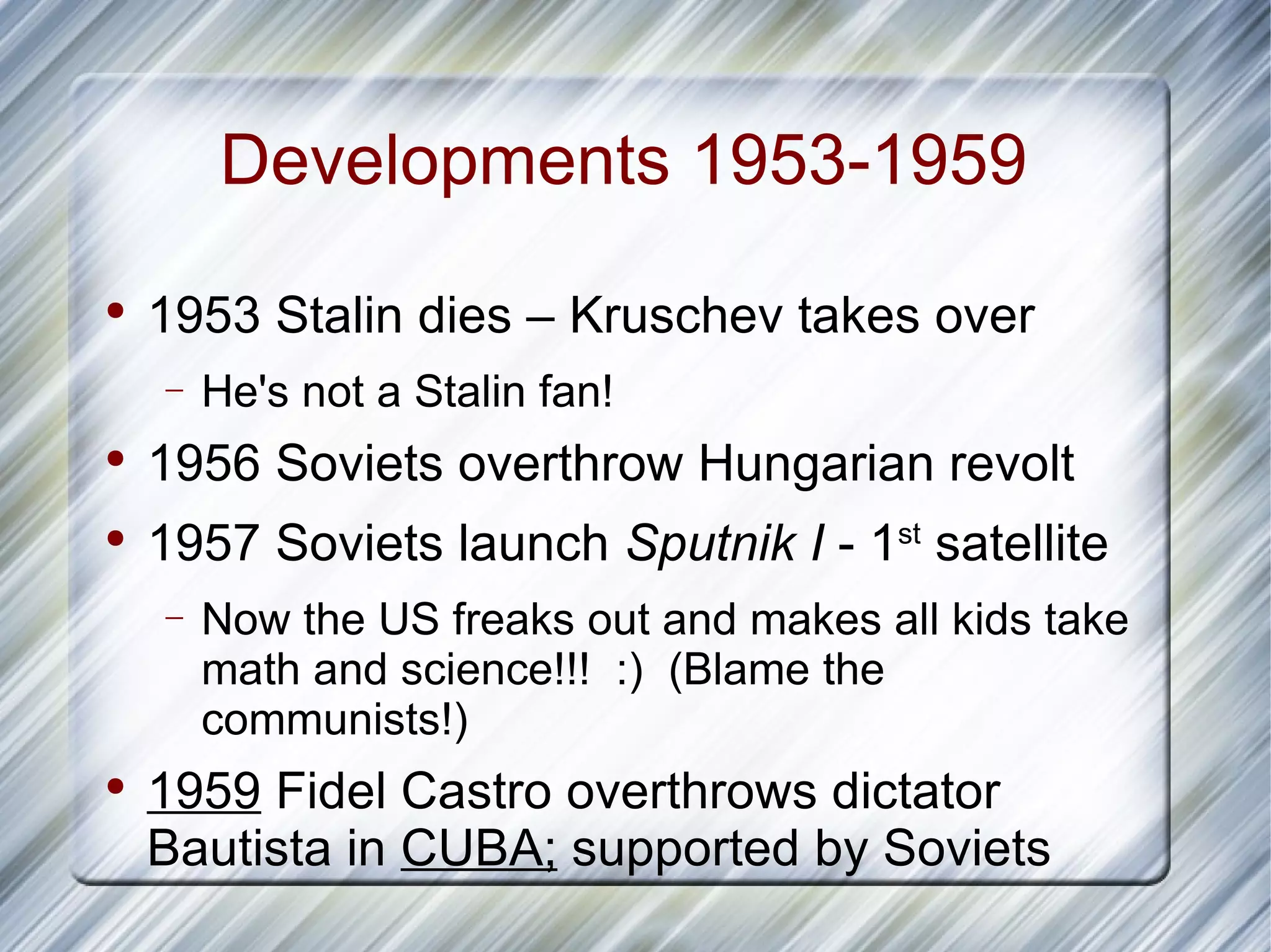 Cold War Overview | PPT