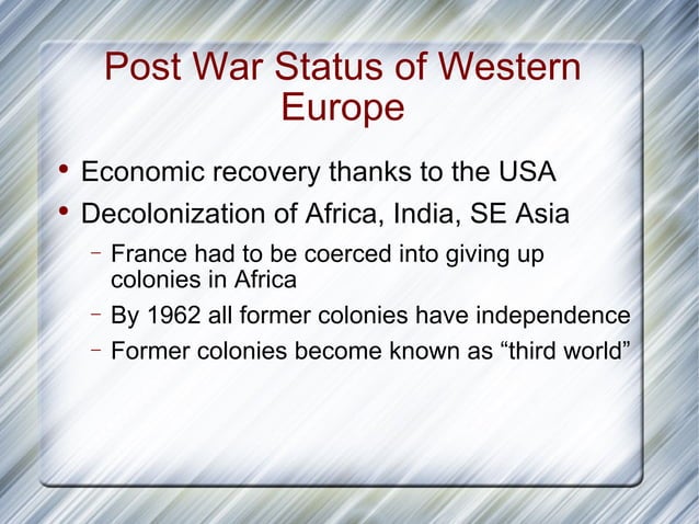 Cold War Overview | PPT