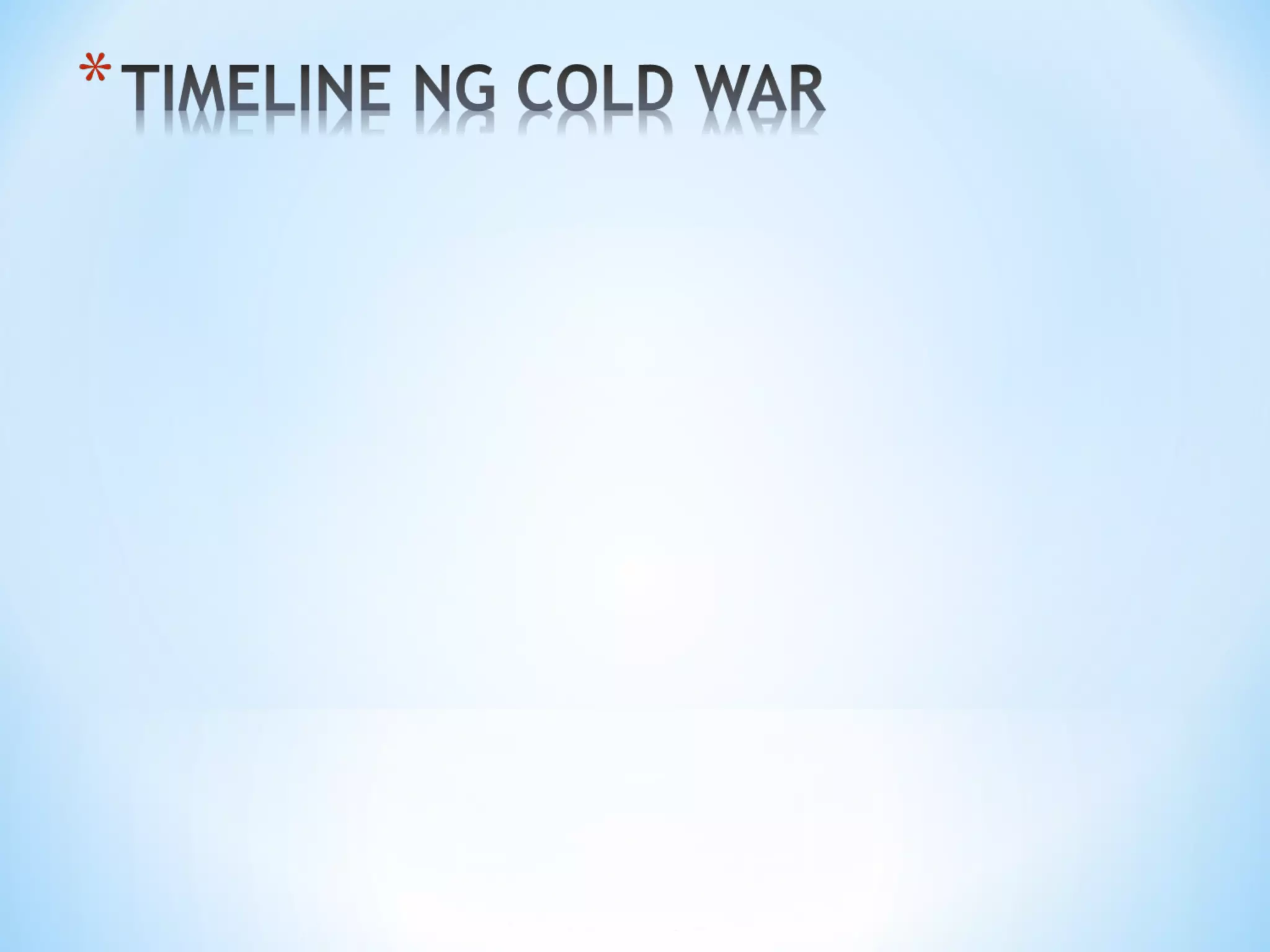 Cold war | PPT