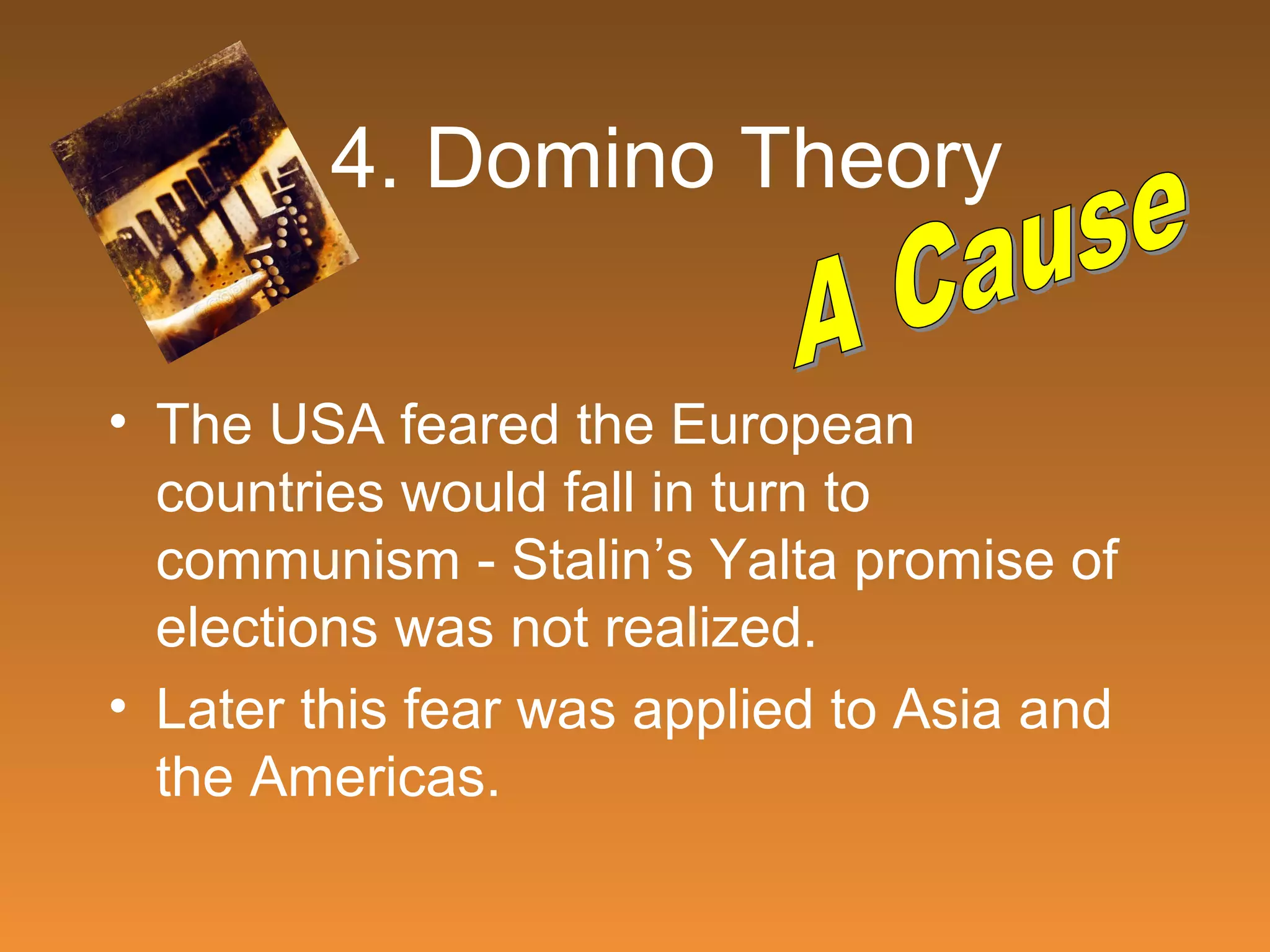 Cold War: Causes and Characteristics | PPT | Political Issues & policy ...