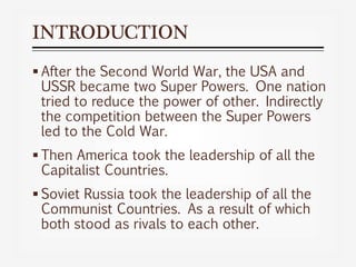 Cold war | PPTX