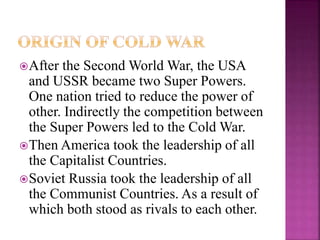 Cold war | PPT