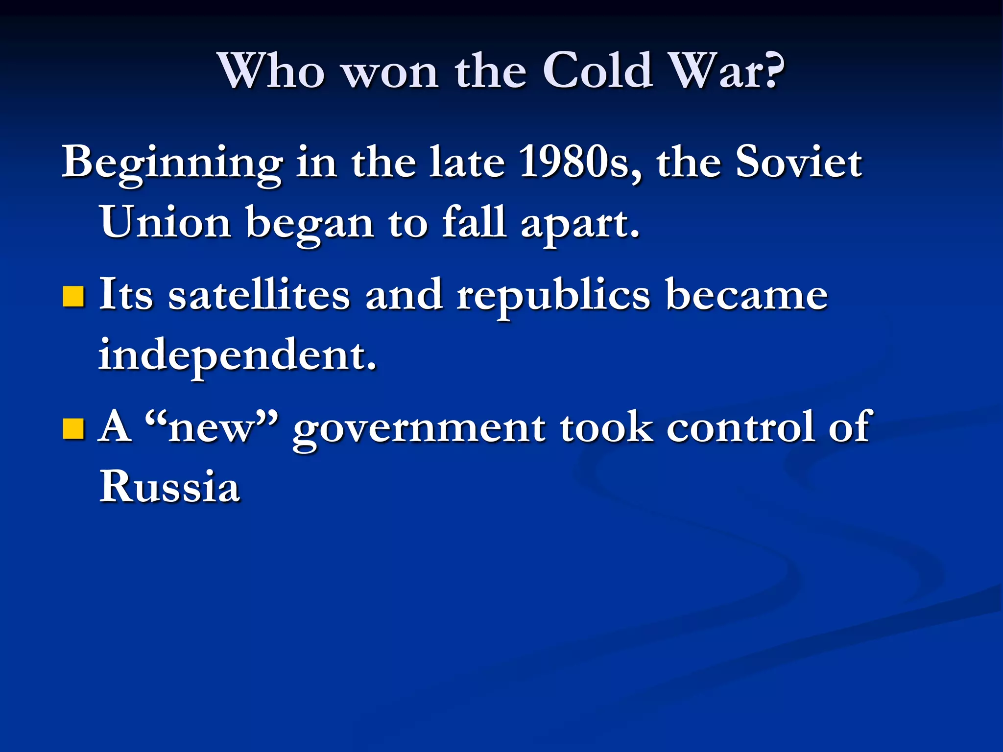 Coldwar 1945-1991 | PPT