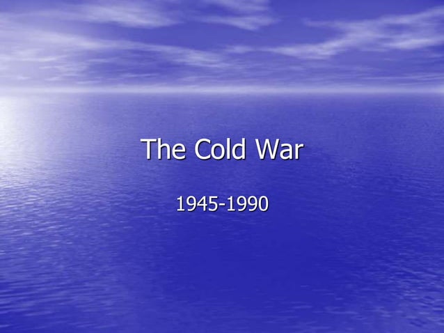 Cold war | PPT