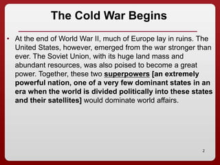 The Cold War Powerpoint Slides | PPTX
